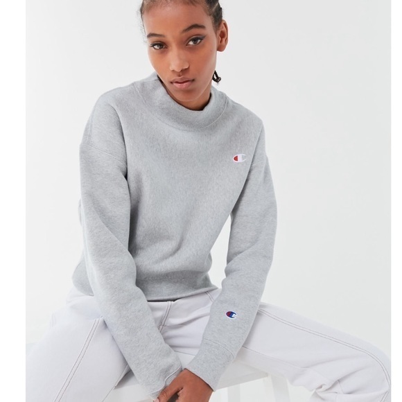 Urban Outfitters | Tops | Uo Champion Reverse Weave Mockneck Sweatshirt ...